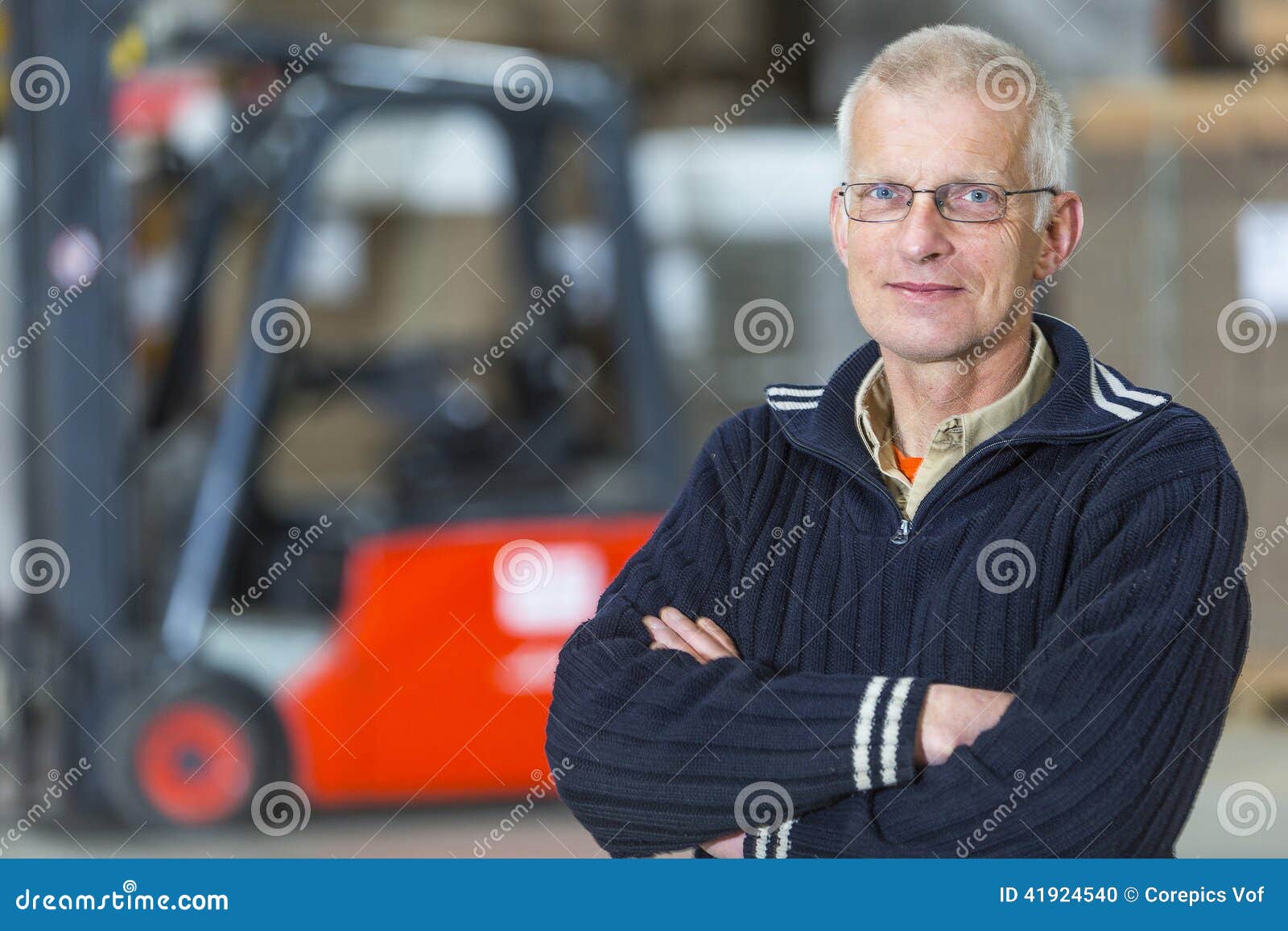 Forklift driver stock photo. Image of fork, arms, outsourcing - 41924540