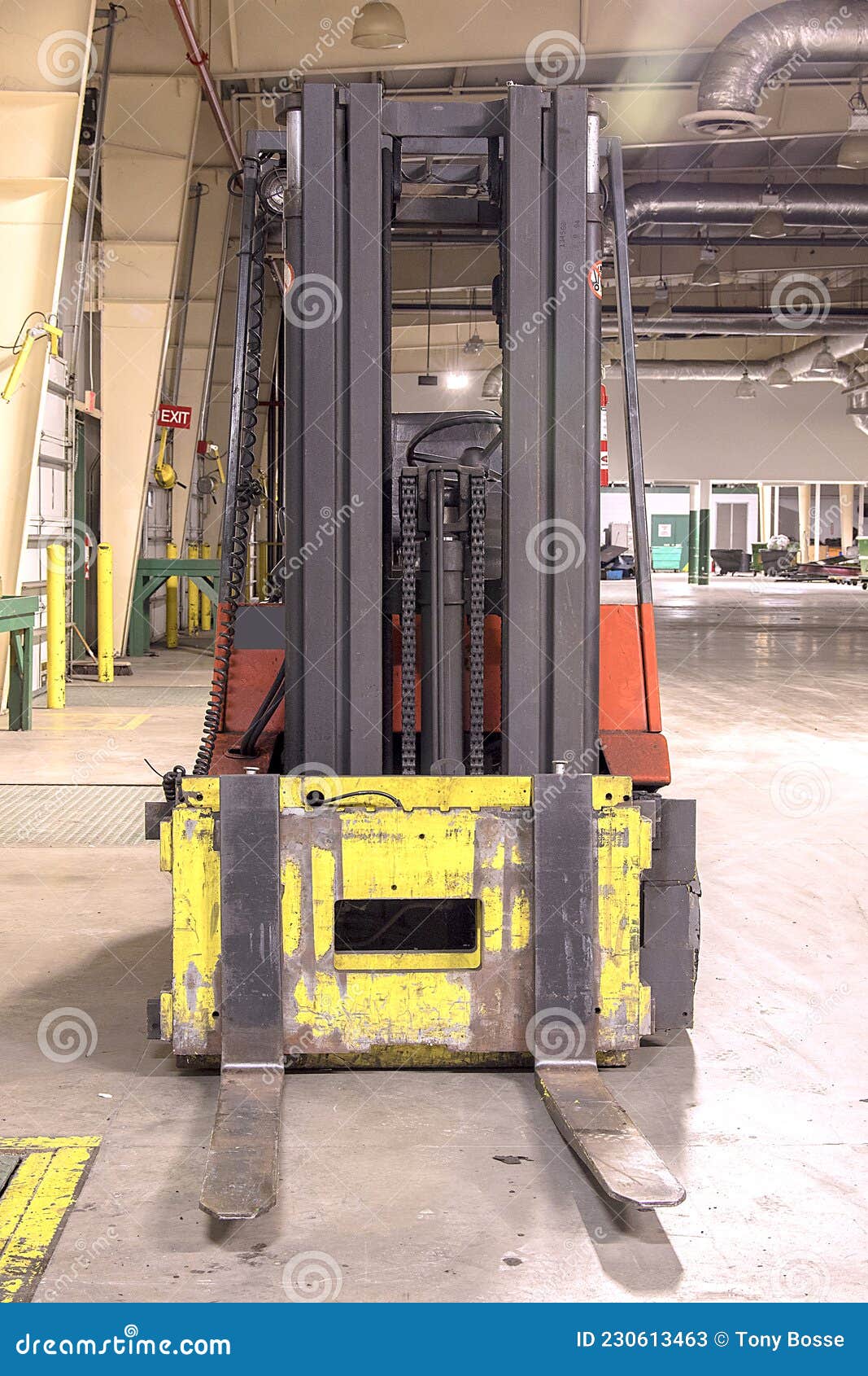 Forklift stock image. Image of inventory, logistics - 230613463