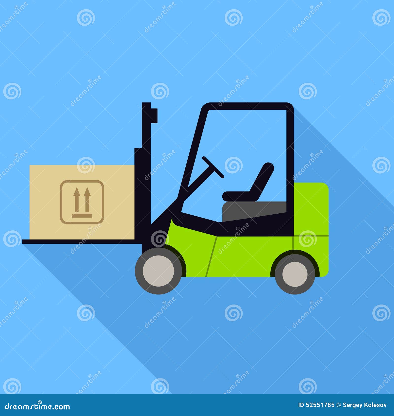 Forklift Icon Vector Isolated On White Background, Forklift Sign ...