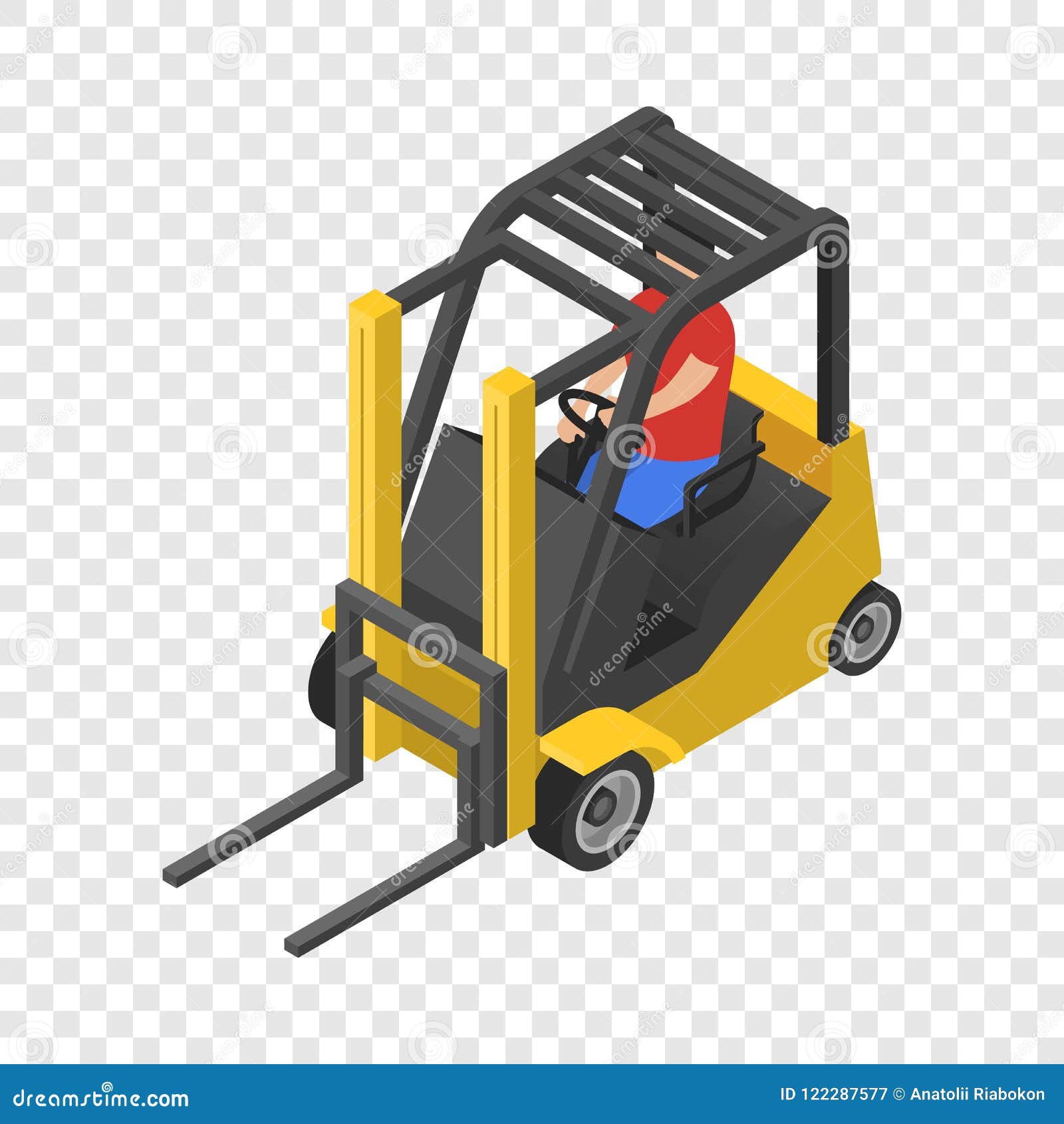 Forklift Icon Vector Isolated On White Background, Forklift Sign ...
