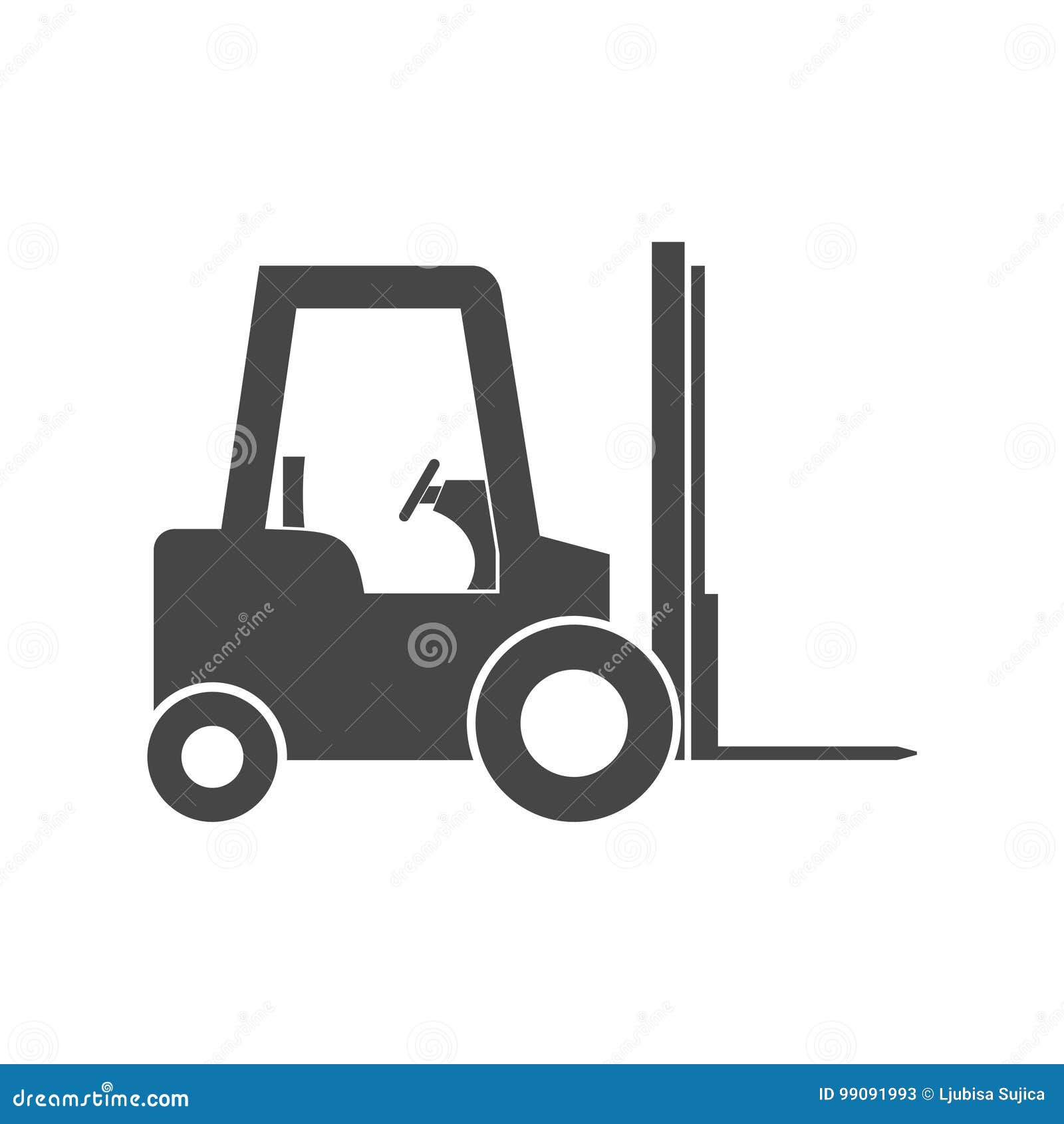 Forklift icon stock vector. Illustration of shipment - 99091993 Forklift icon stock vector. Illustration of shipment - 99091993