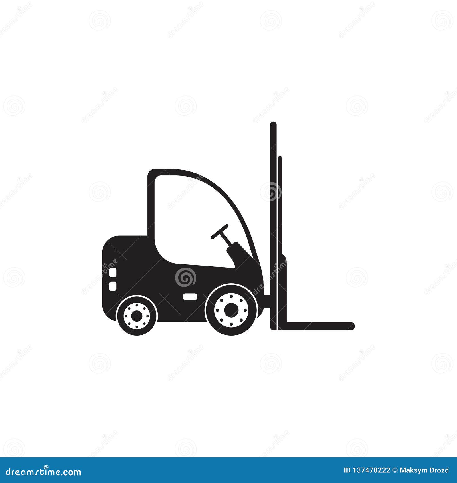 Forklift Icon Vector Isolated Stock Illustration - Illustration of icon ... Forklift Icon Vector Isolated Stock Illustration - Illustration of icon ...