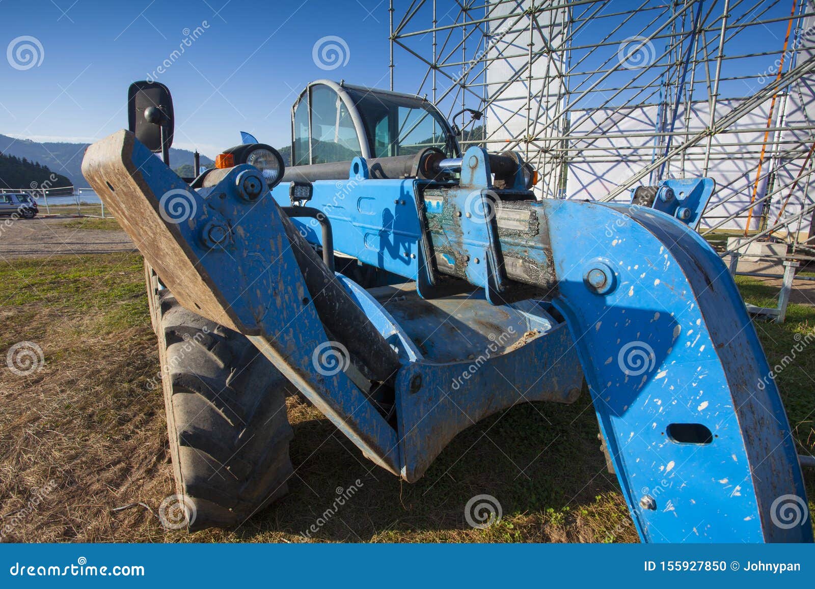 Forklift Industrial Machine Stock Photo - Image of industrial ...