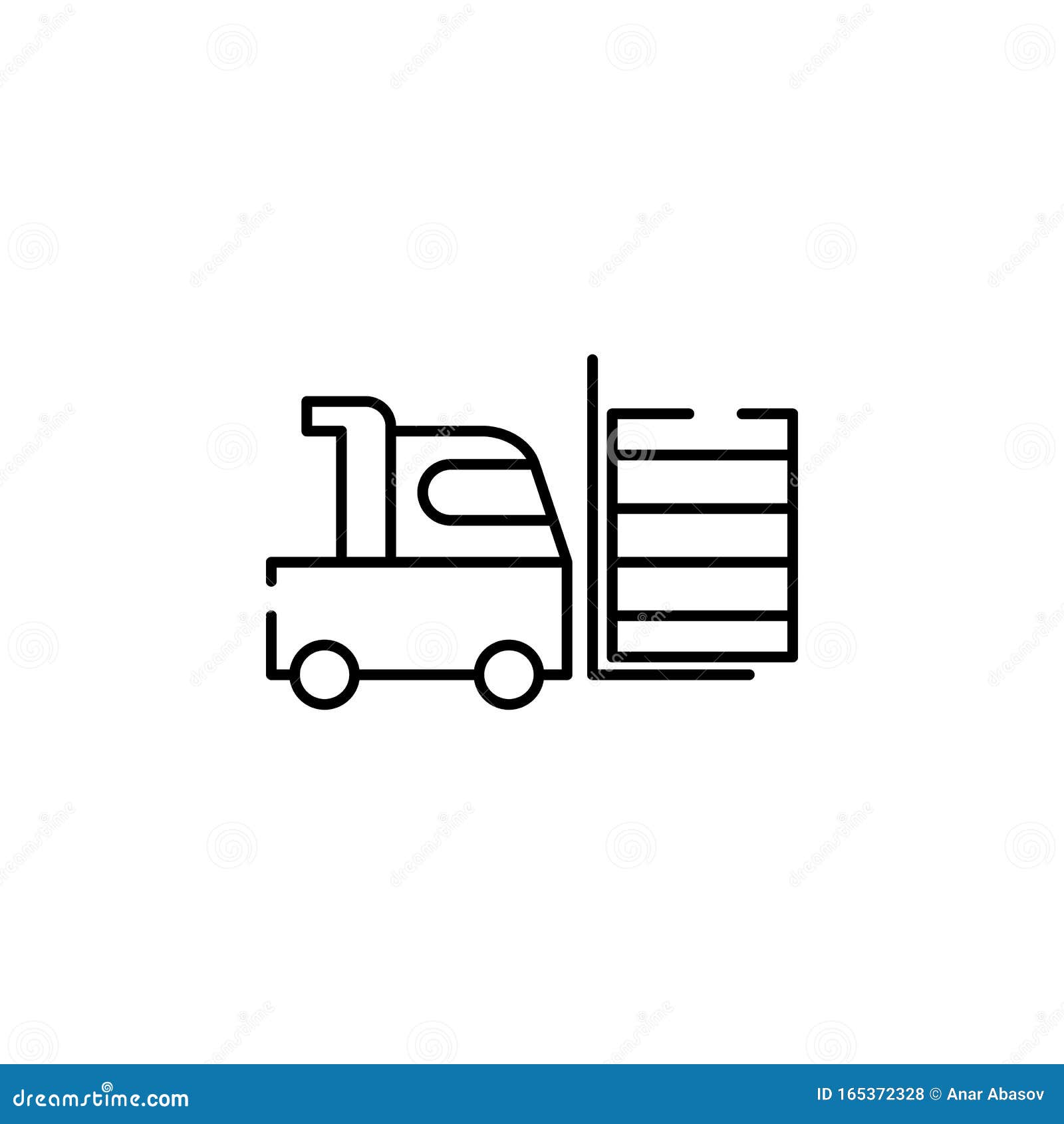 Forklift, Lifting Machine Icon. Element of Construction for Mobile ...