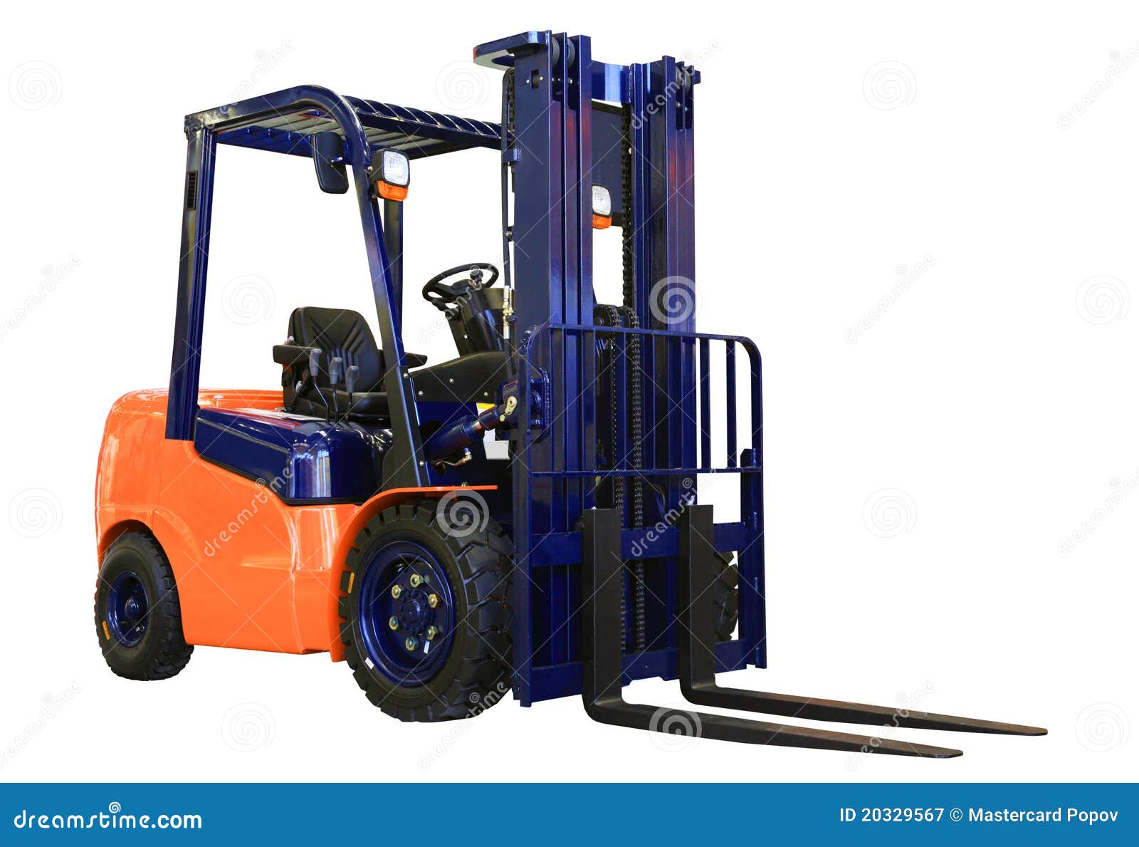 Forklift loader stock image. Image of cargo, freight - 20329567