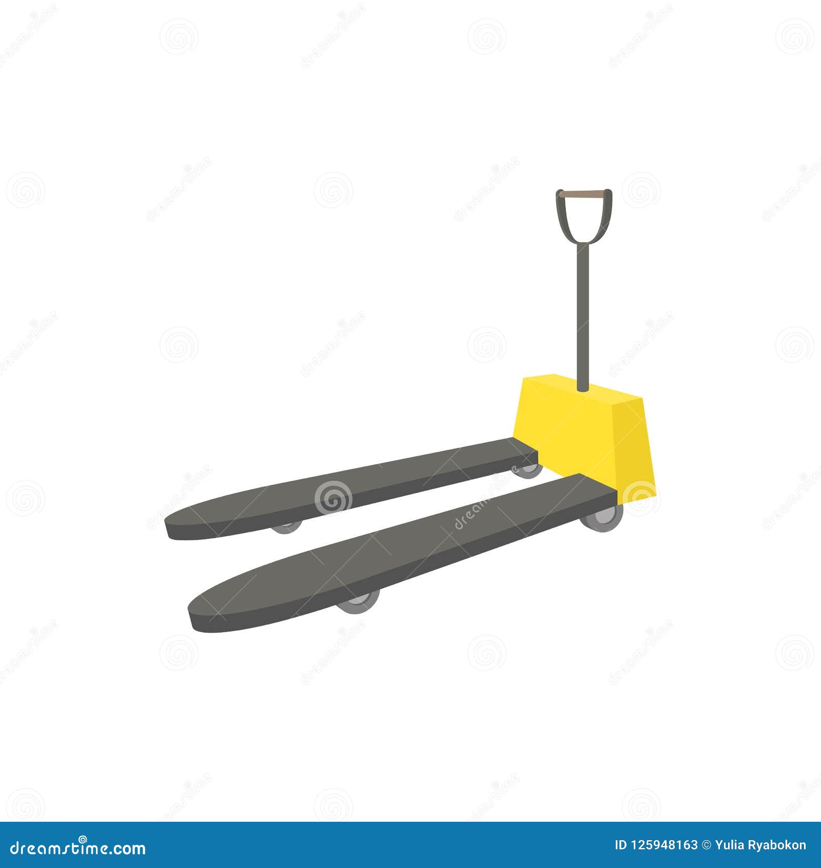 Forklift Loader Icon, Cartoon Style Stock Illustration - Illustration ...