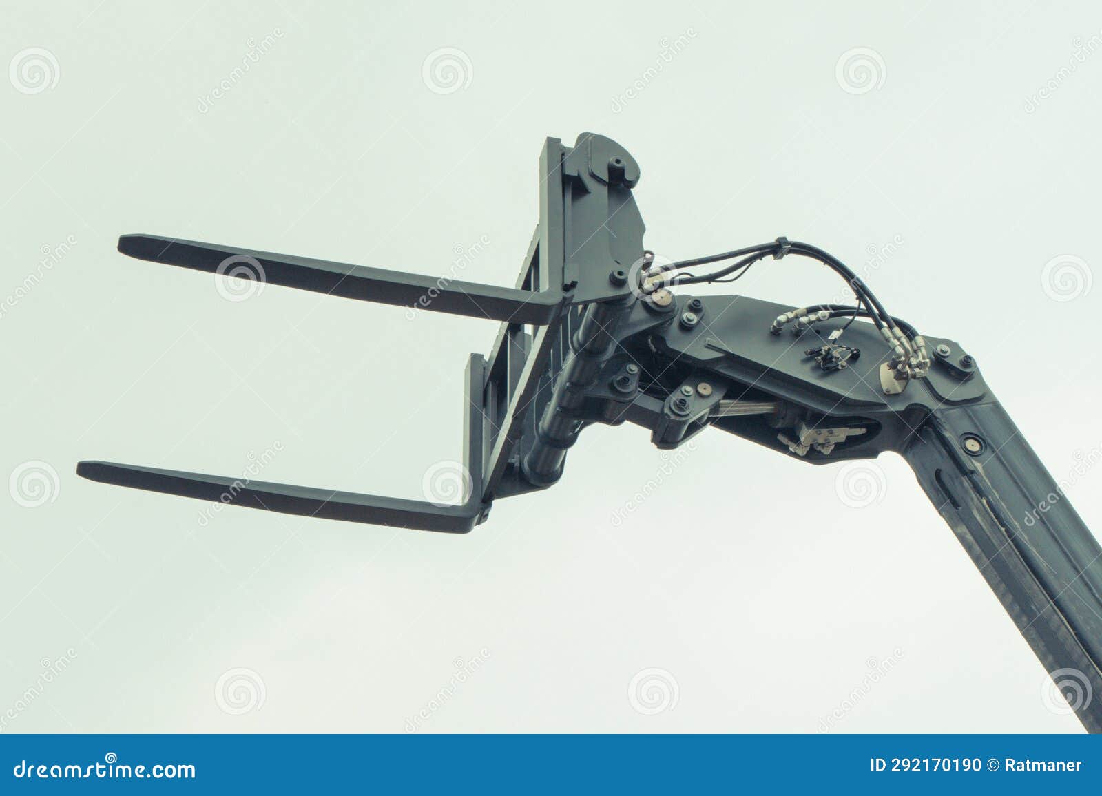 Forklift Loader or Stacker. Hydraulic and Pneumatic Mechanism in ...