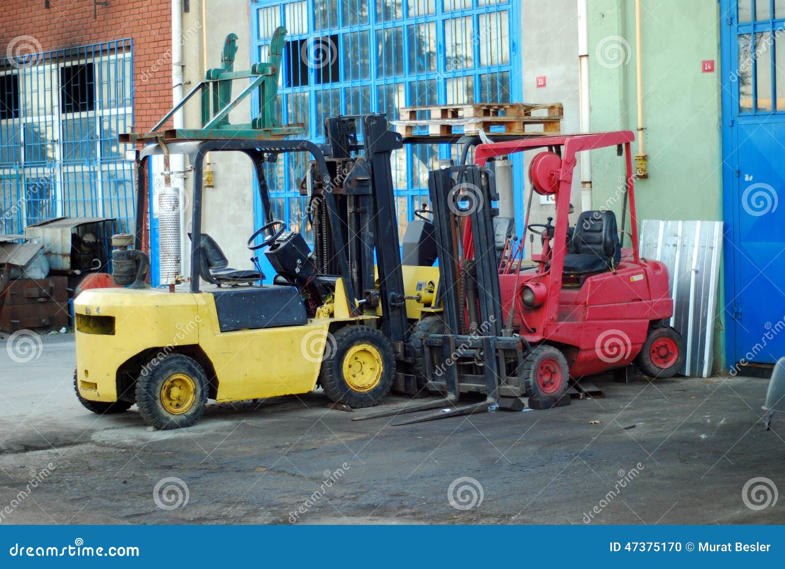 Forklift stock photo. Image of fork, machinery, facility - 47375170