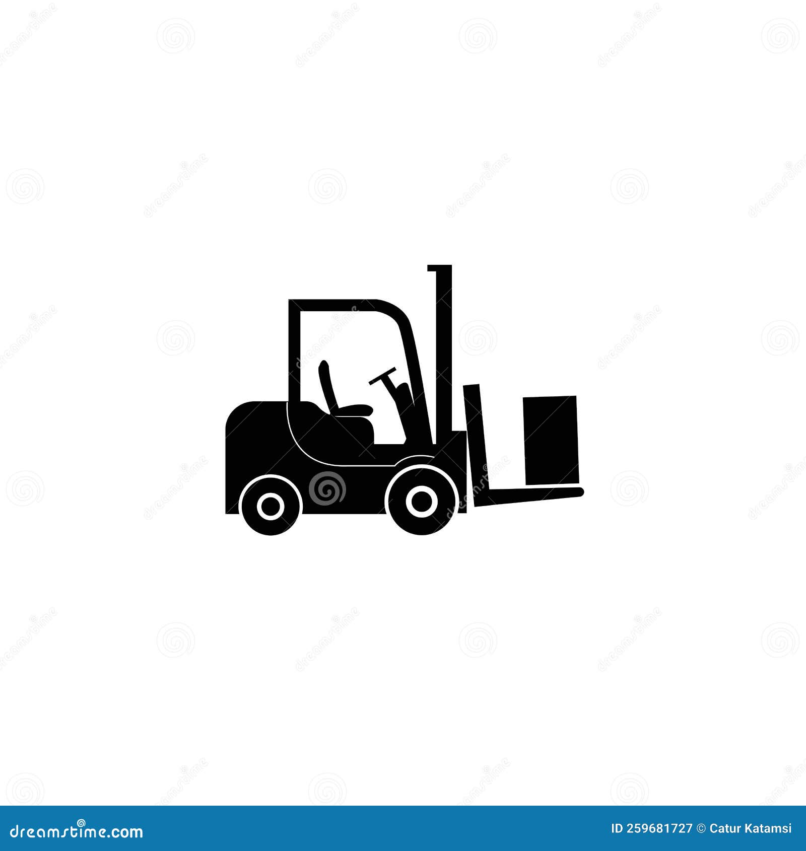 Forklift logo icon stock illustration. Illustration of distribution ...