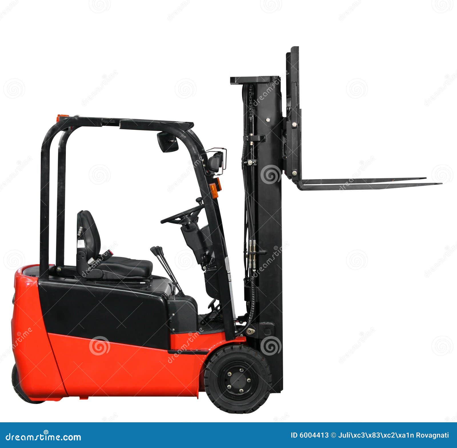 Forklift from My Warehouse Equipment Series Stock Image - Image of ...