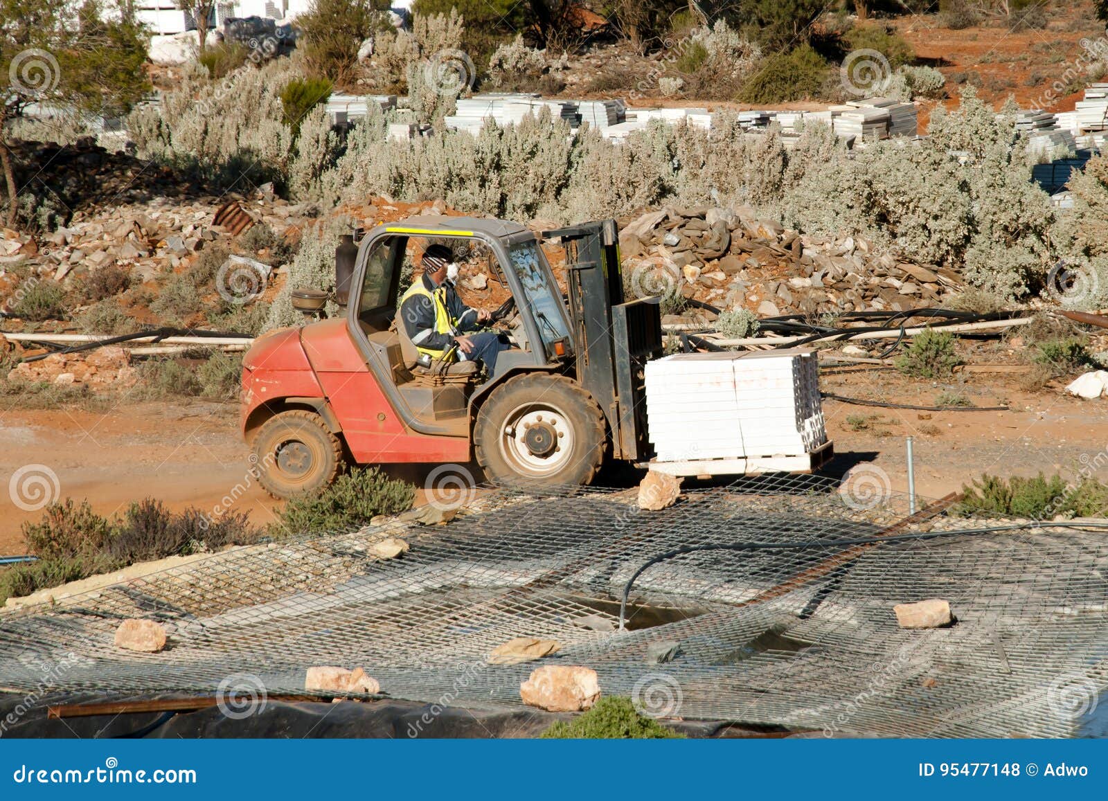 Forklift Operator stock photo. Image of truck, distribution - 95477148