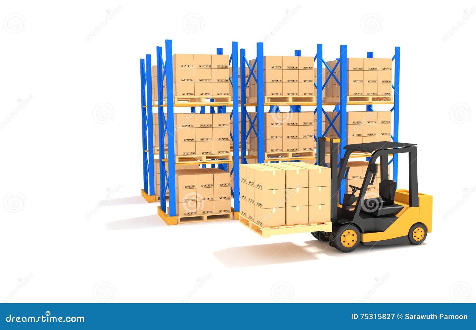 Warehouse Racks Clipart