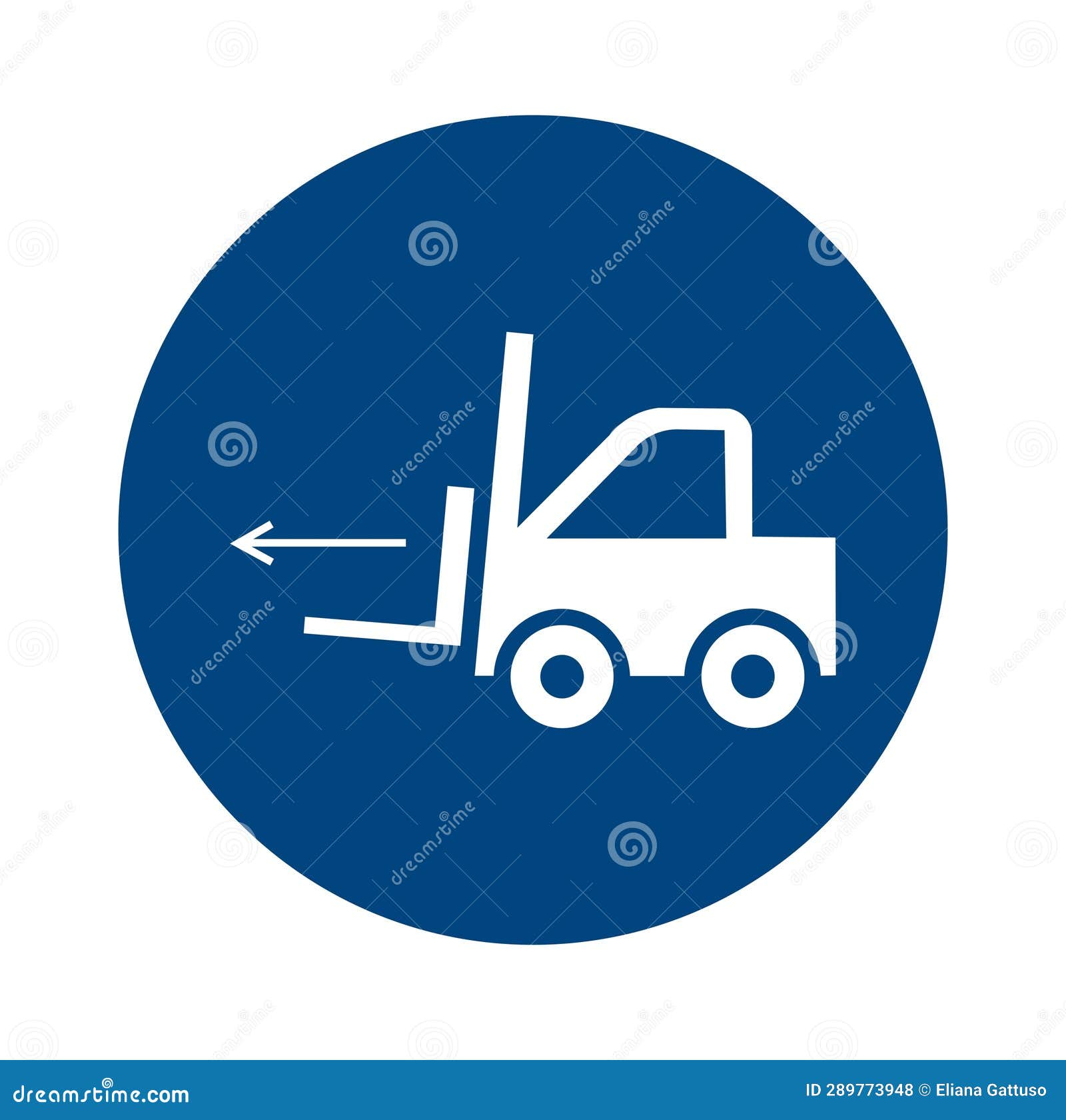 Forklift Point Symbol stock vector. Illustration of direction - 289773948
