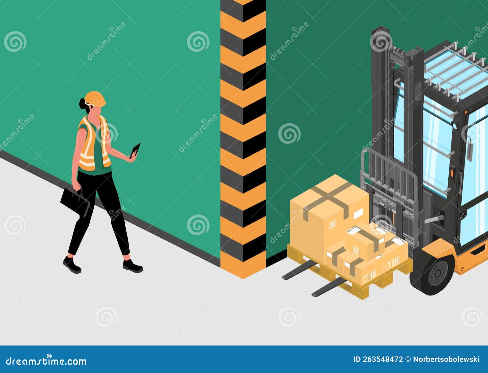 Blind Spot Poster Cartoon Vector | CartoonDealer.com #303143271