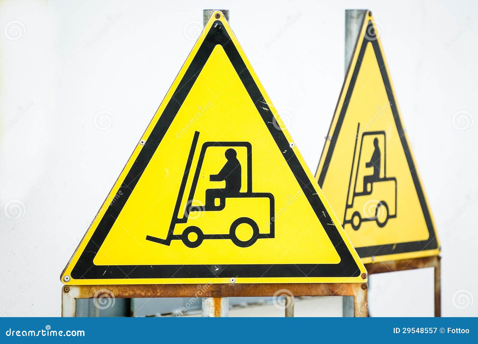 Forklift sign stock image. Image of steel, transportation - 29548557