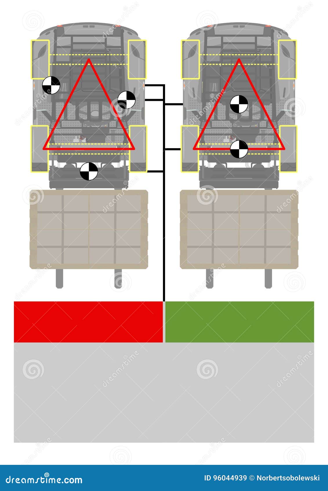 Forklift Stability Triangle. Stock Vector - Illustration of instruction ... Forklift Stability Triangle. Stock Vector - Illustration of instruction ...