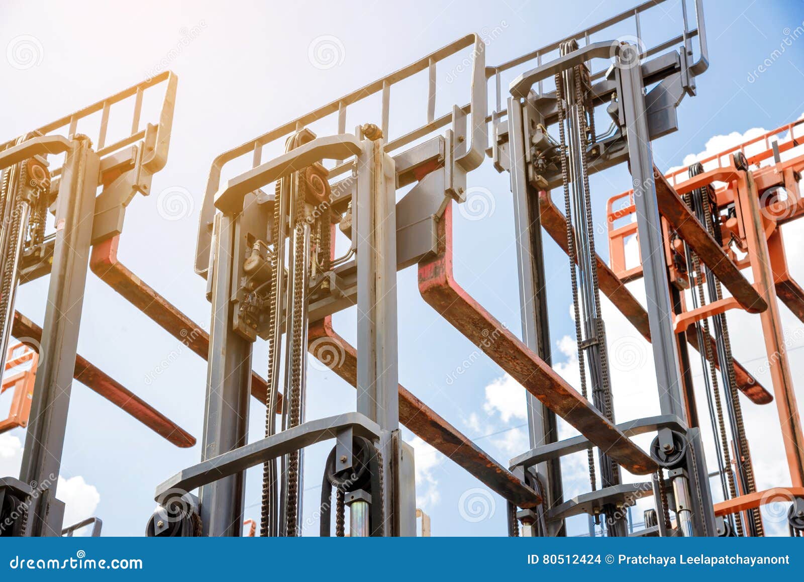 Forklift Stacker Loader Detail Stock Photography | CartoonDealer.com ...