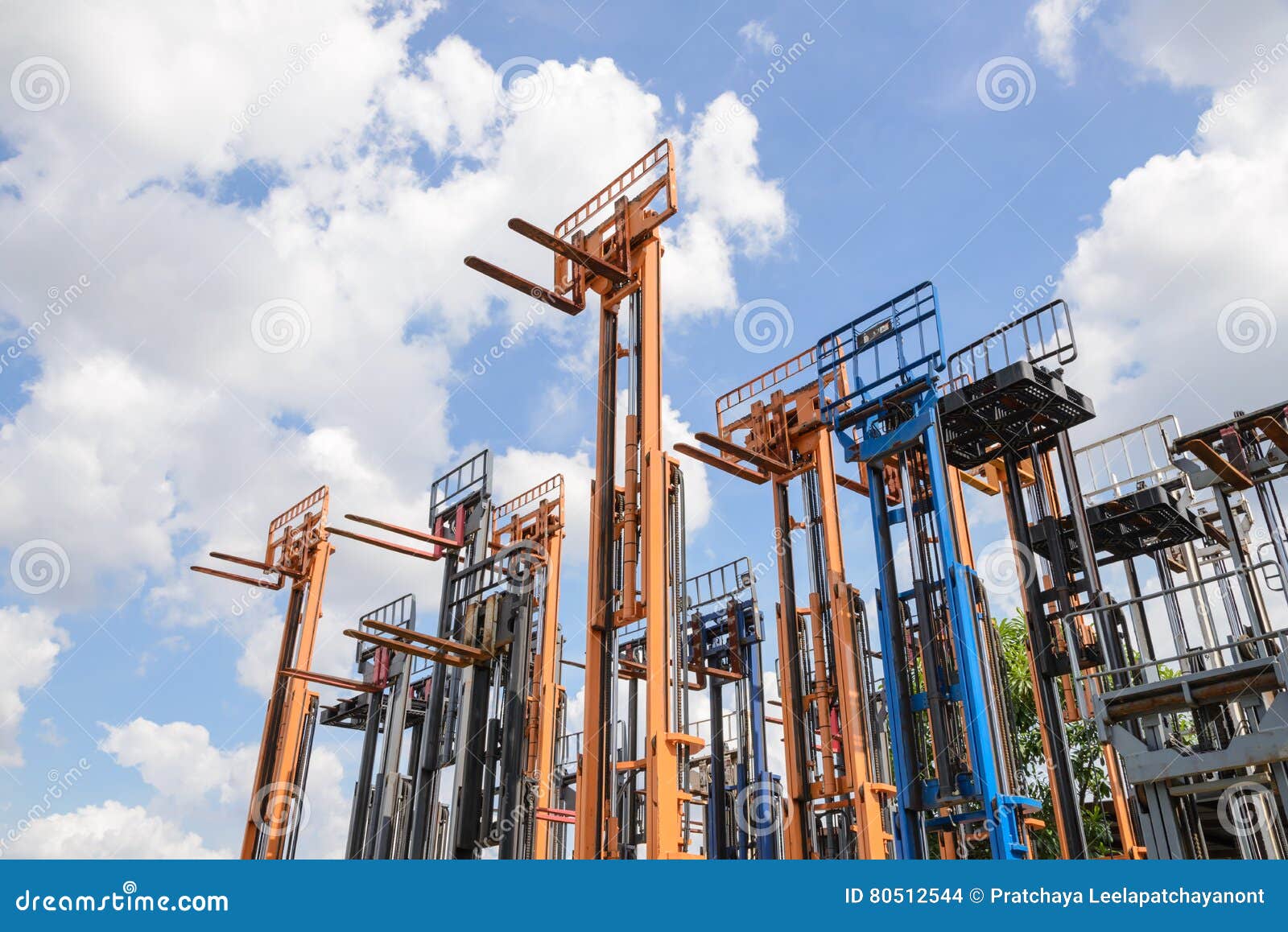 Forklift Stacker Loader Detail Stock Photography | CartoonDealer.com ...