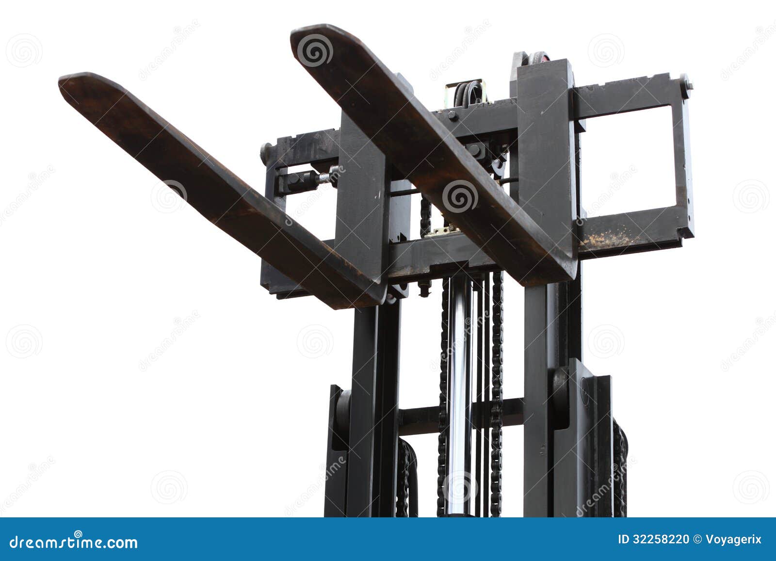 Forklift stacker loader stock photo. Image of industry - 32258220