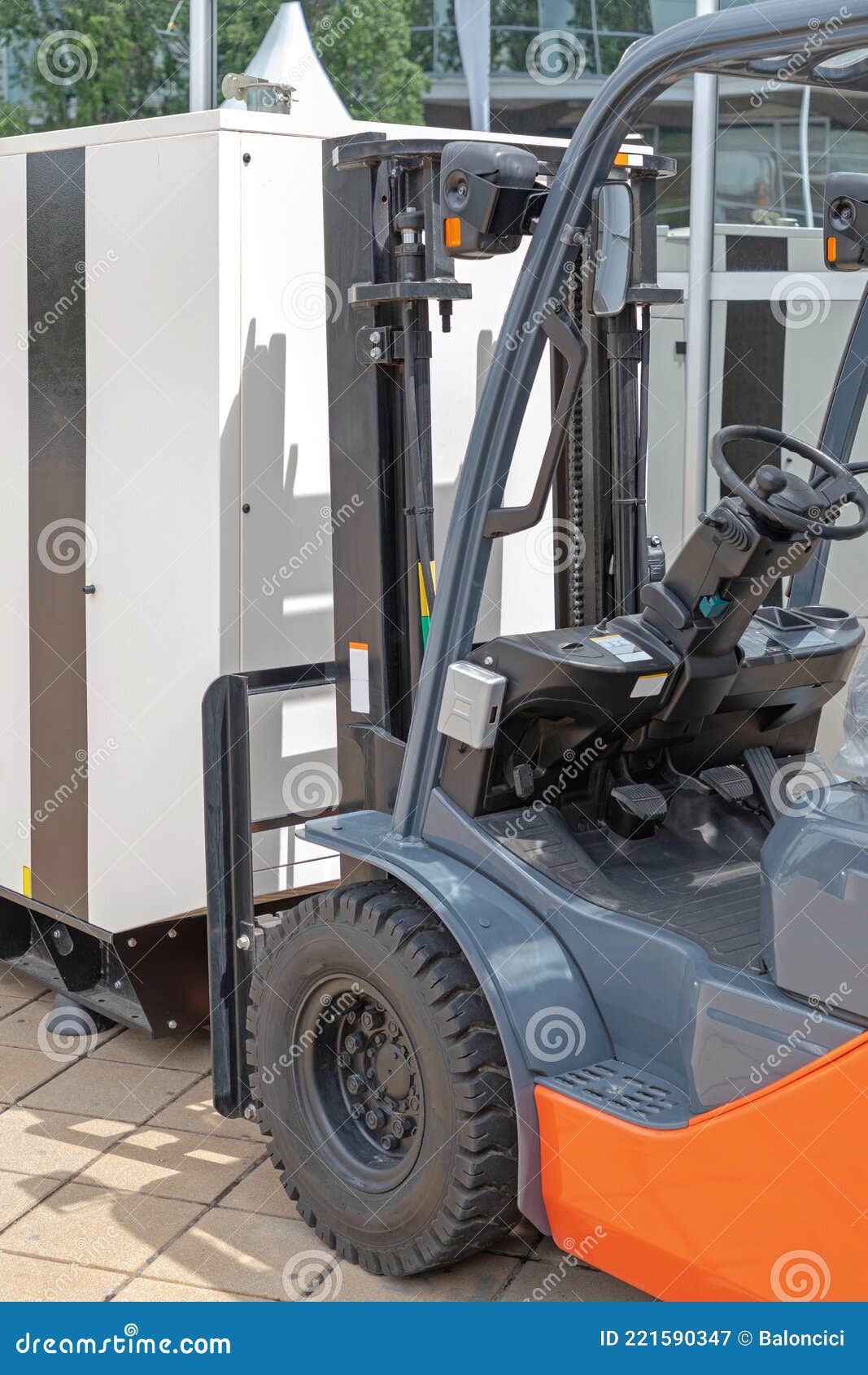 Forklift Heavy Load stock image. Image of distribution - 221590347