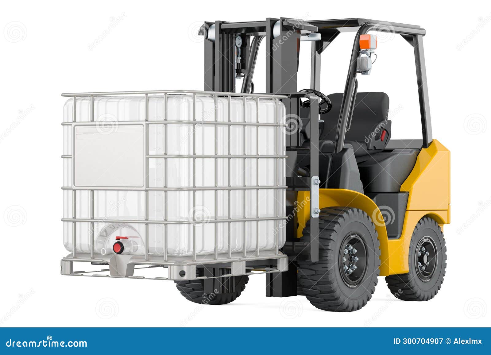 Intermediate Bulk Container With Earth Globe. Transport Of Liquids ...
