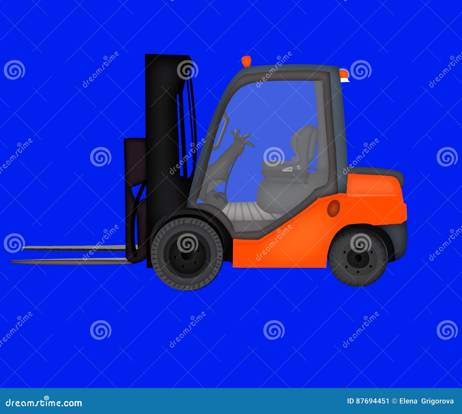 Blue Loader. 3d Render Image. Royalty-Free Stock Photography ...