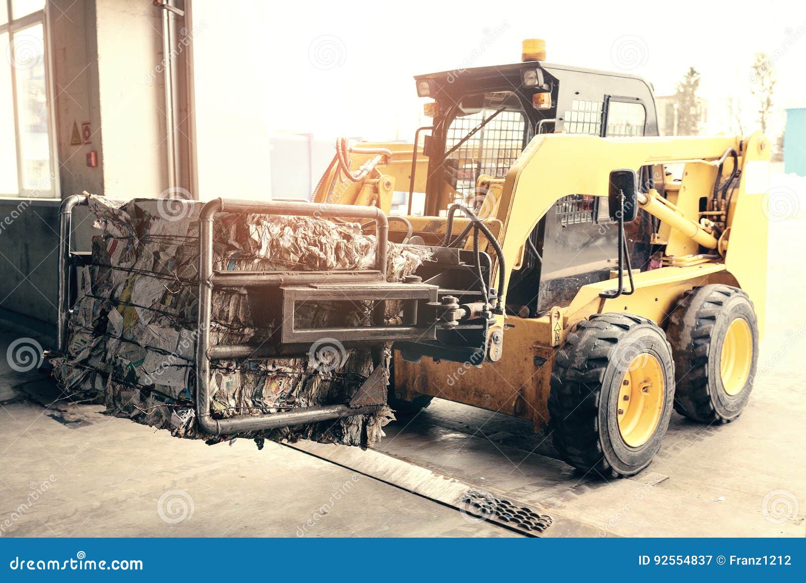 Waste Processing Plant. Technological Process. Recycling And Storage Of ...