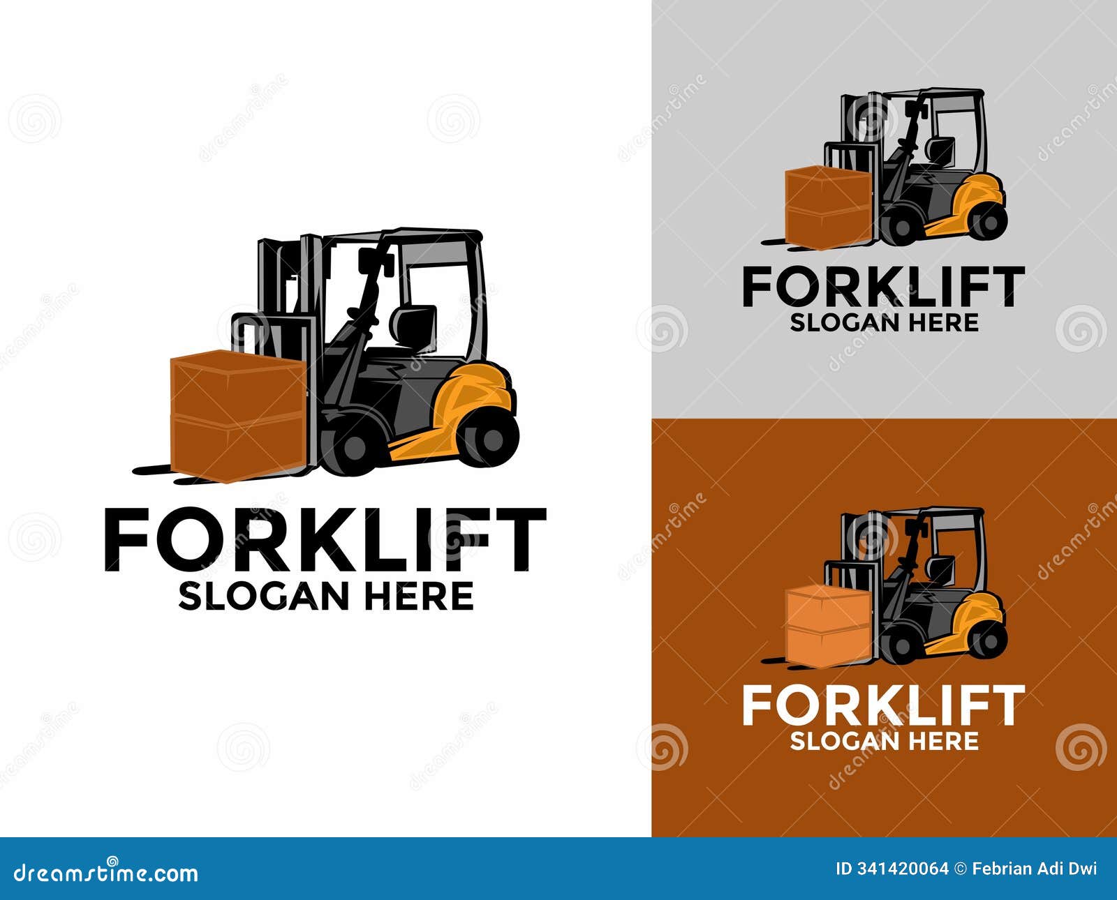 Forklift Vector Isolated For Illustration | CartoonDealer.com #240674915