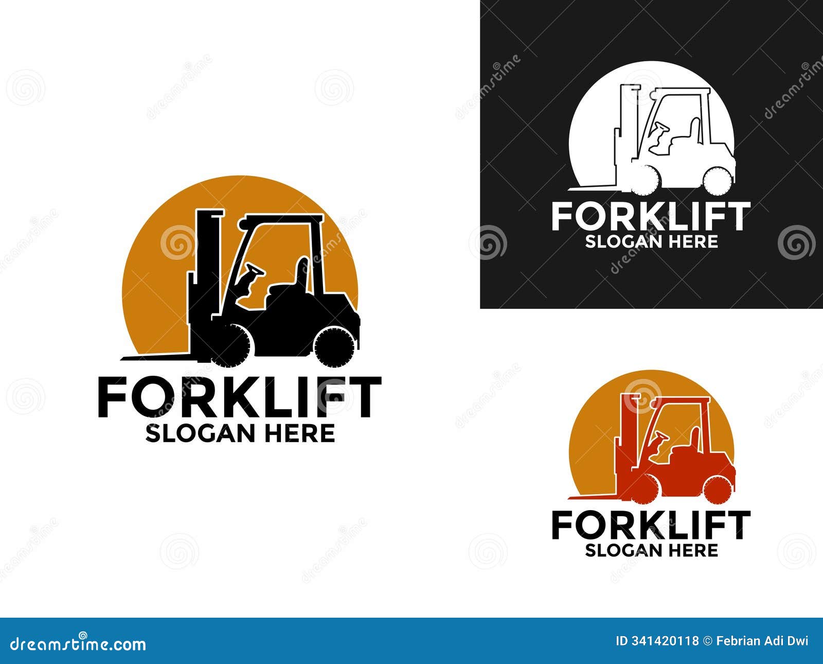 Forklift Vector Logo Design Template, Forklift Logo Design Vector ...