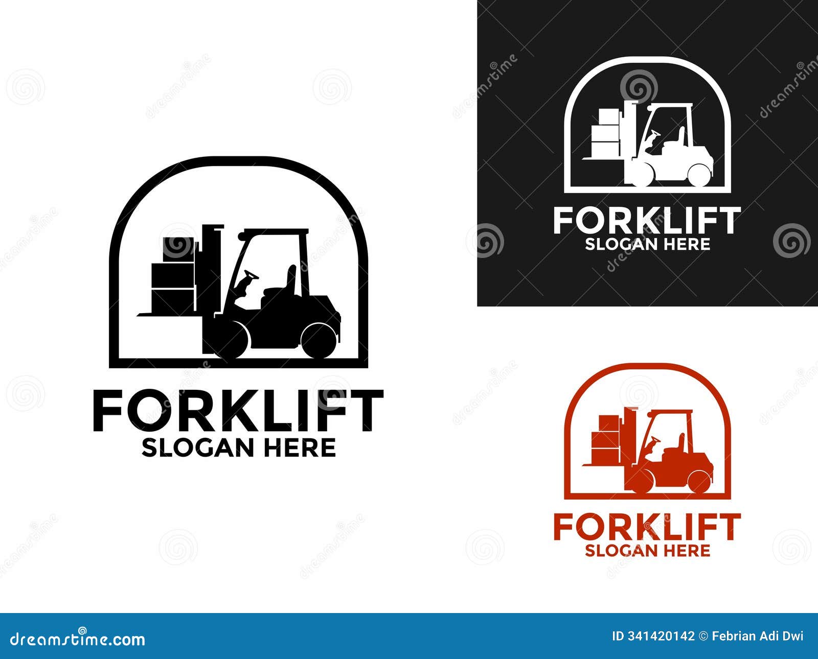 Forklift Vector Logo Design Template, Forklift Logo Design Vector ...