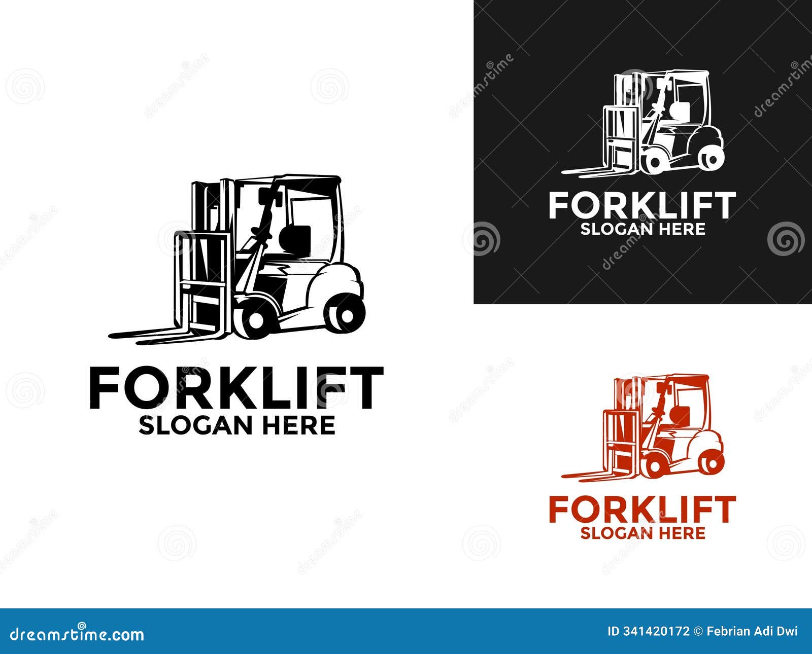 Forklift Vector Logo Design Template, Forklift Logo Design Vector ...