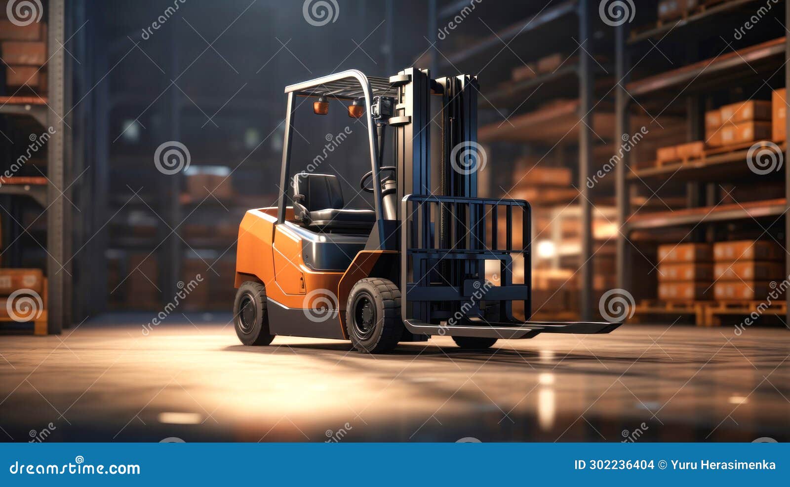 Warehouse Lifting Equipment. Black And White Pictogram Illustration ...