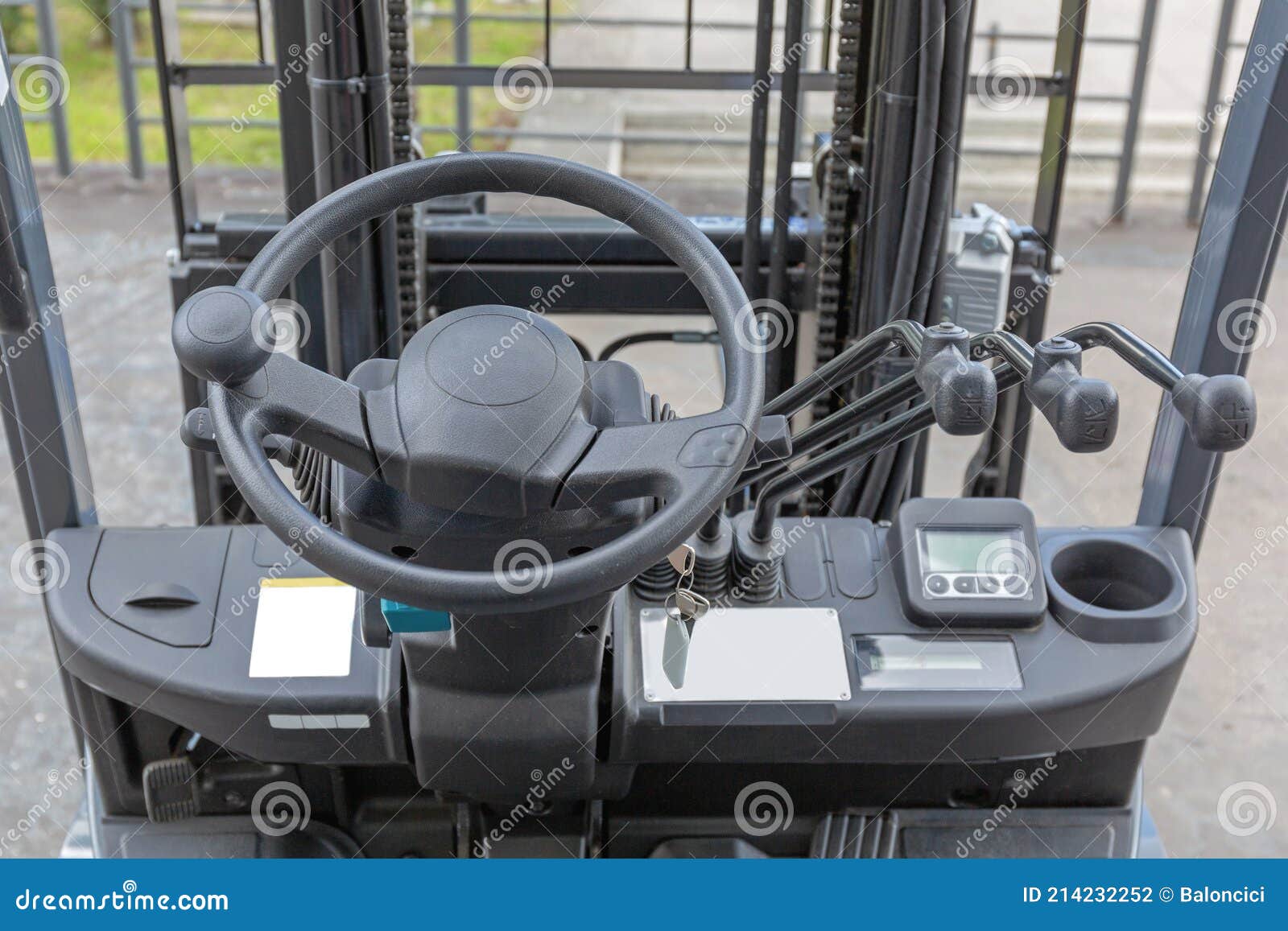 Forklift Wheel stock photo. Image of industry, industrial - 214232252