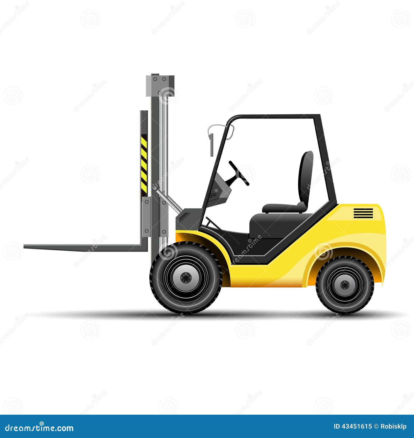 Forklift stock vector. Illustration of transportation - 43451615