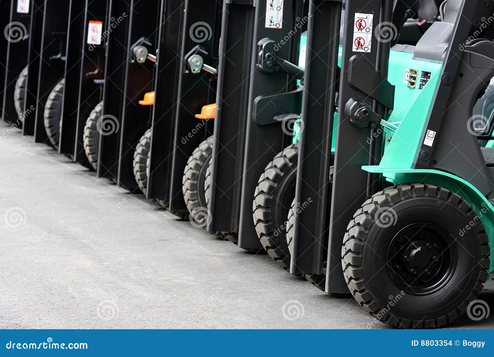 Forklifts stock photo. Image of industrial, forklift, equipment - 8803354