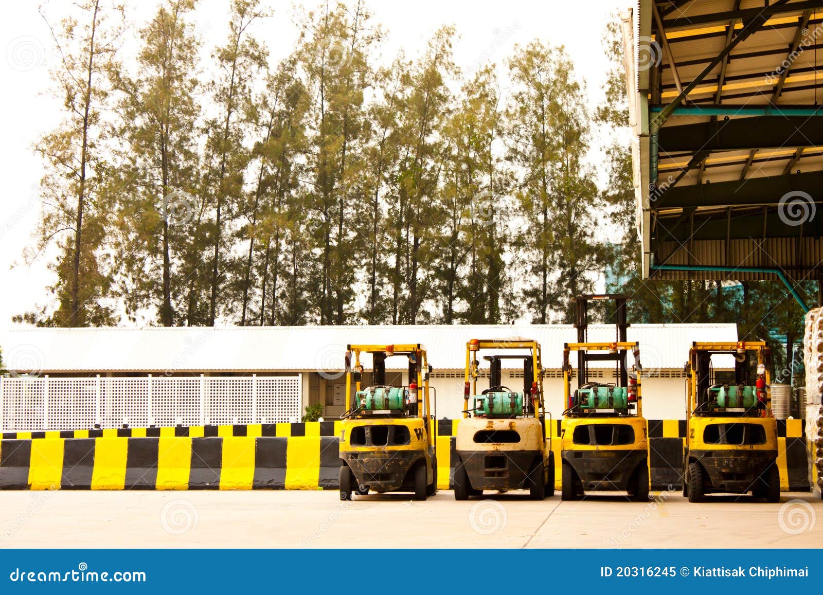 Forklifts in factory stock image. Image of chemical, gasoline - 20316245
