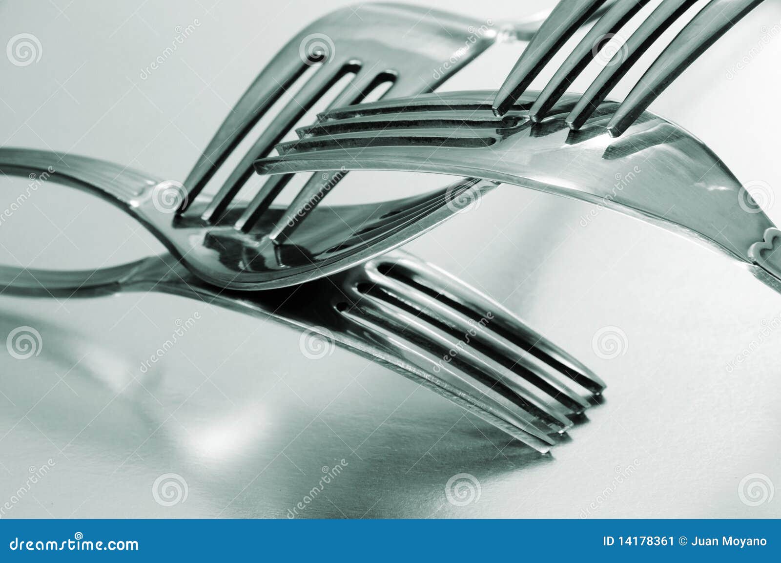 Forks stock image. Image of metallic, gourmet, cook, silverware - 14178361