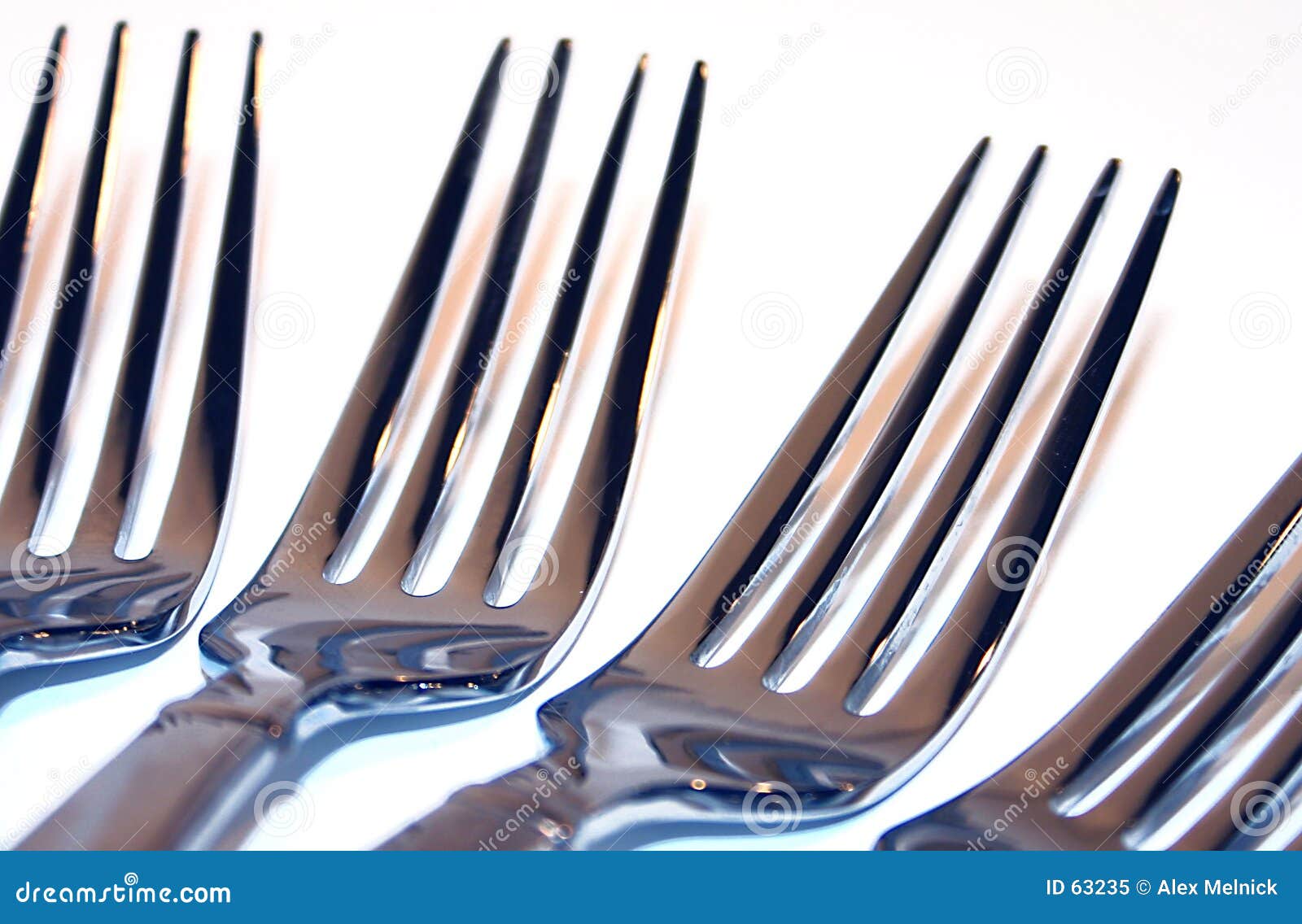 Forks stock image. Image of macro, kitchen, isolated, meal - 63235