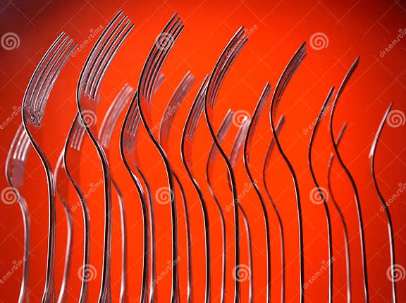 Forks stock image. Image of arranged, group, silver, steel - 40901367