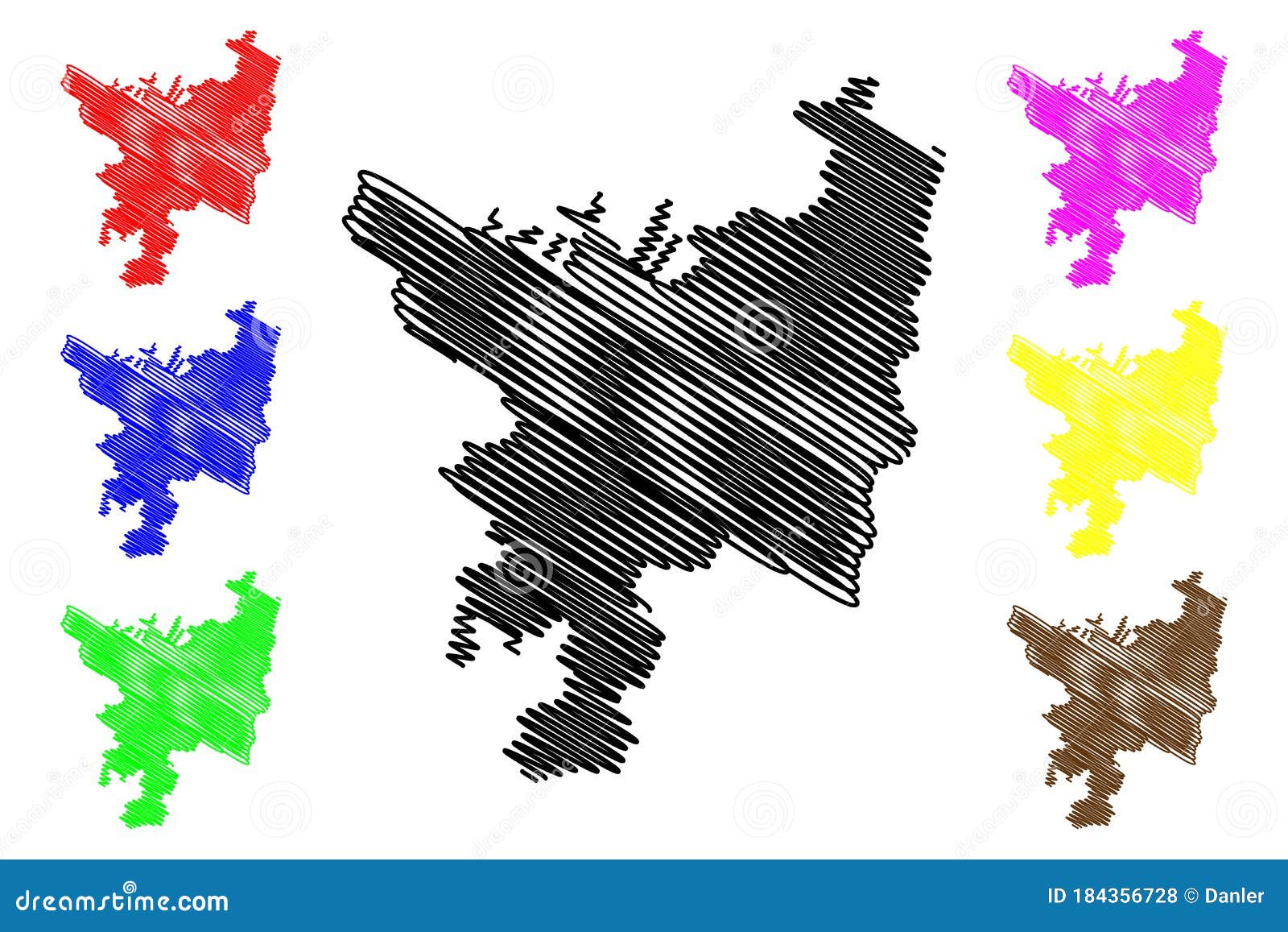 Forli City Italian Republic, Italy, Emilia-Romagna Map Vector ...
