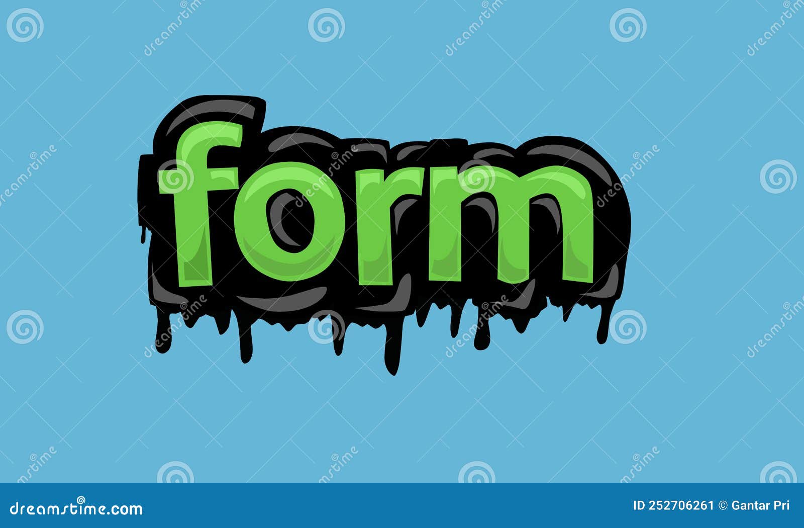 FORM Background Writing Vector Design Stock Illustration - Illustration ...
