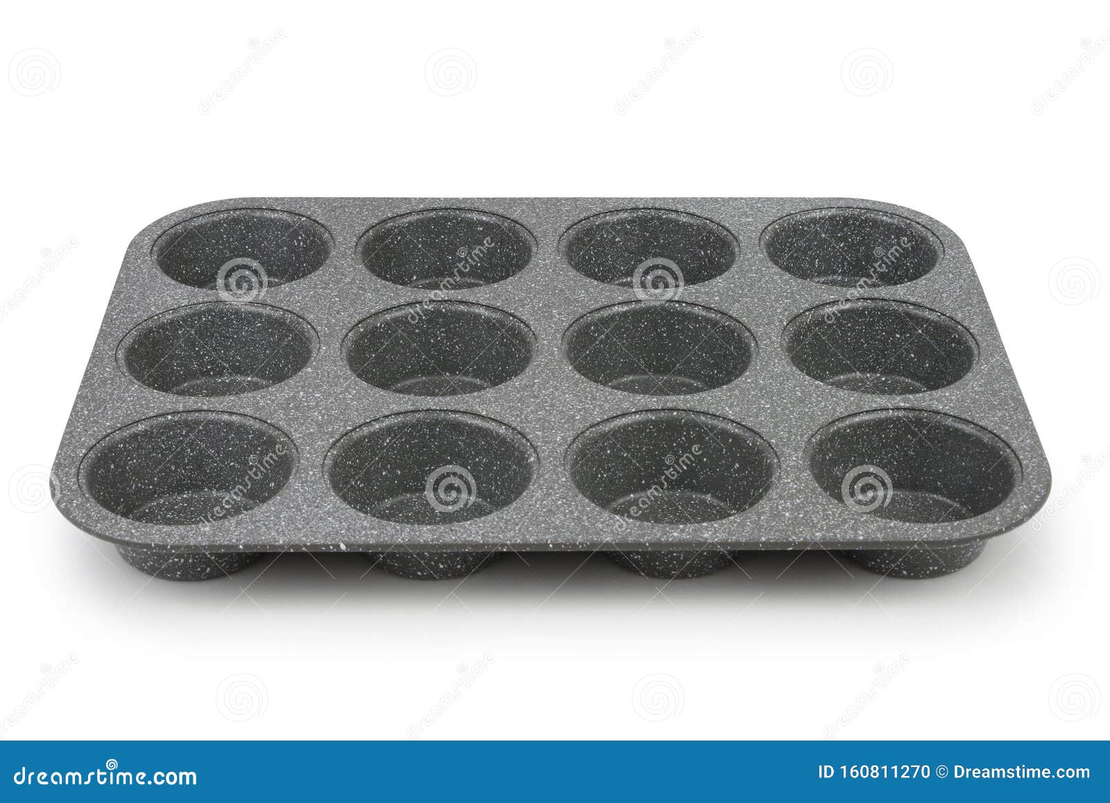 Form for baking muffins stock photo. Image of isolated - 160811270