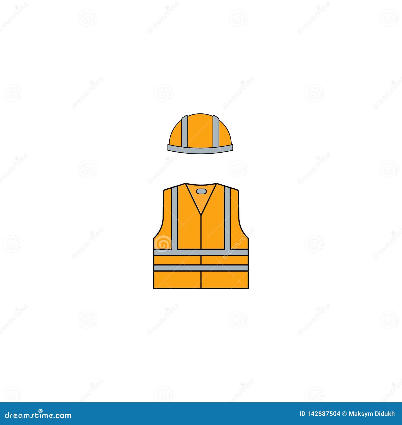 Form of Builder. White Background. Vector Illustration. EPS 10 Stock ...