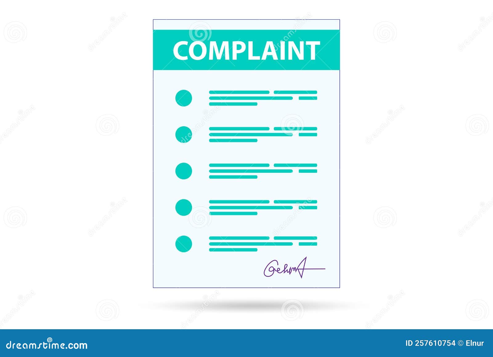 Form with Complaint from the Customer Stock Photo - Image of angry ...