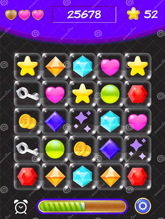 Form Design Game User Interface for Video Games Stock Illustration ...