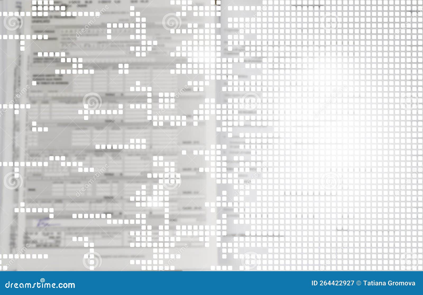 Form Digitization Concept. Transition from Paper To Computer Stock ...