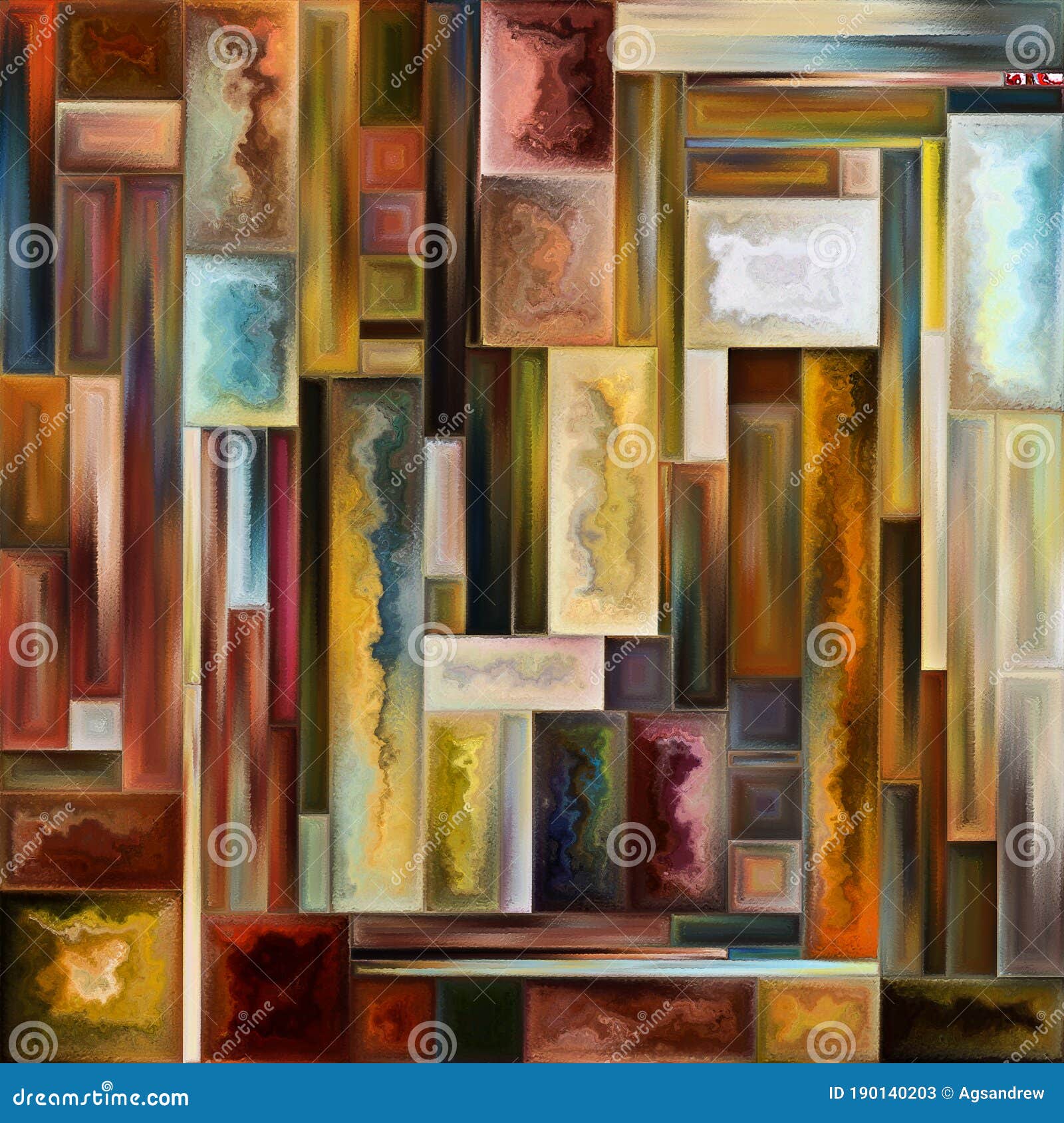 Form Division in Art stock illustration. Illustration of saturated ...