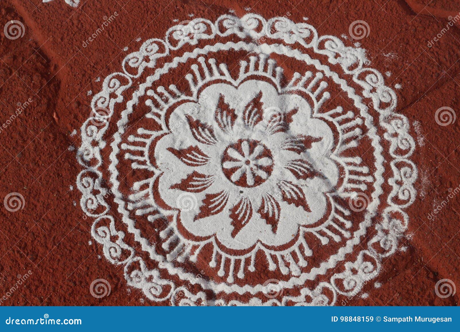 Form of Drawing by Using Rice Flour/chalk Powder Practiced in South ...