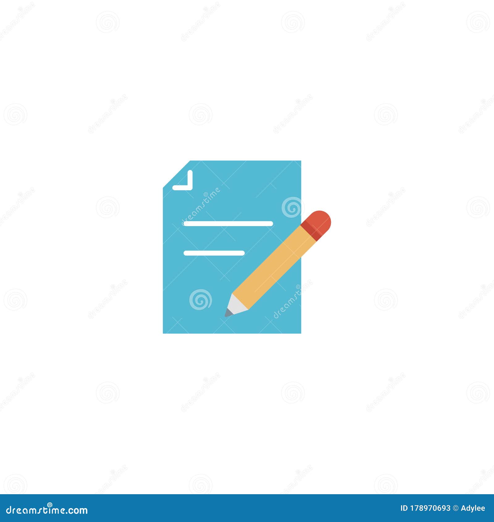 Form Edit Document Vector Icon Symbol Editing Isolated on White ...