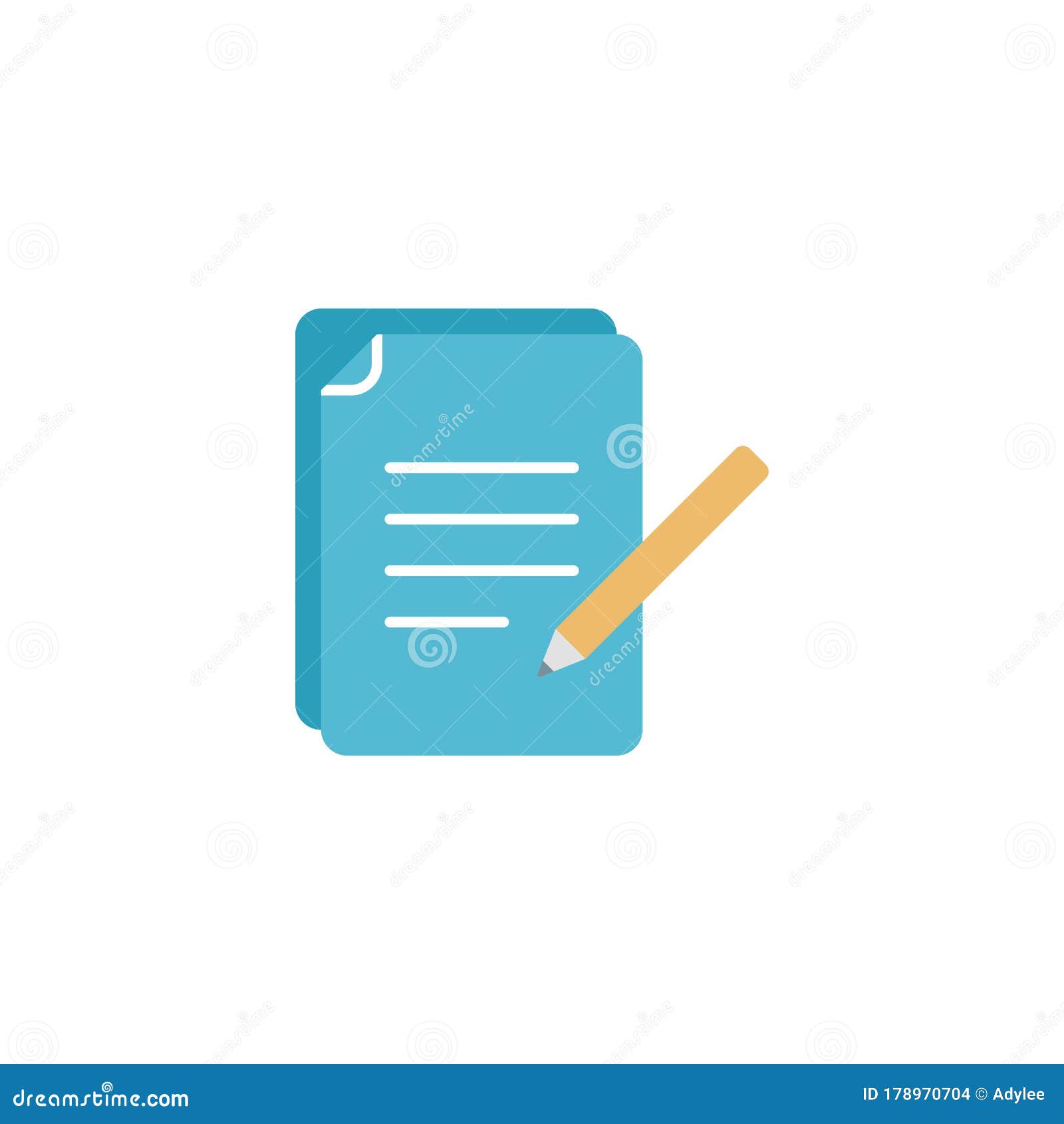 Form Edit Document Vector Icon Symbol Editing Isolated on White ...